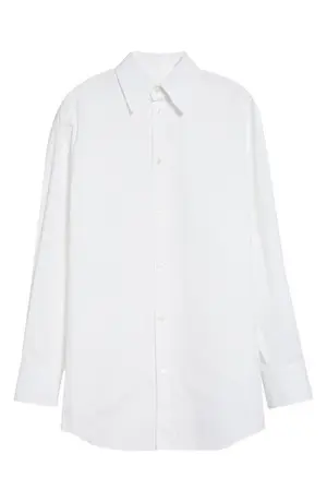 Saint Laurent Cotton Button-up Shirt - Craie