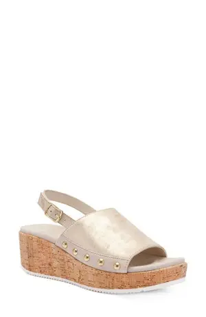 ARA Raelis Slingback Wedge - Beige