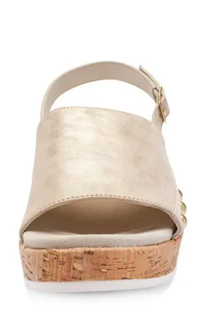 ARA Raelis Slingback Wedge - Beige