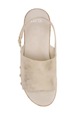 ARA Raelis Slingback Wedge - Beige