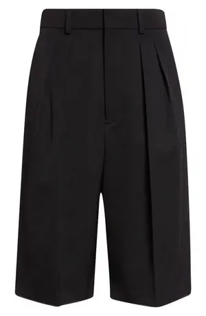 Saint Laurent High-waist Wool Bermuda Shorts