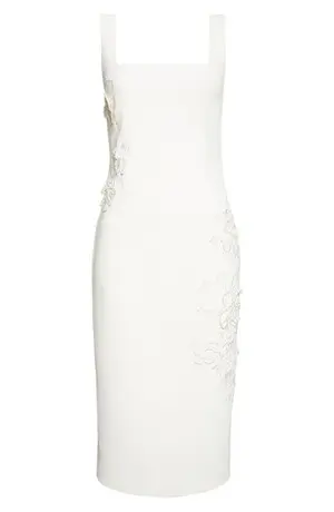 Ramy Brook Barrie Floral Appliqué Midi Dress