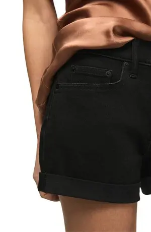Lucky Brand Ava Mid-rise Denim Shorts