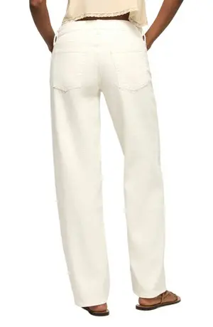 Lucky Brand Baggy Full-length Jeans - White Lies Wash