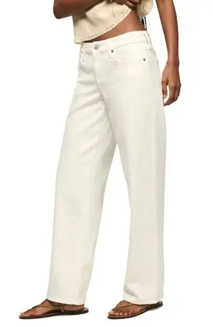 Lucky Brand Baggy Full-length Jeans - White Lies Wash