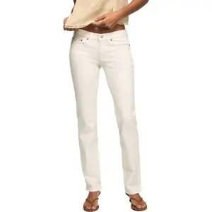 Lucky Brand Sweet Mid Rise Straight Leg Jeans - Bright White