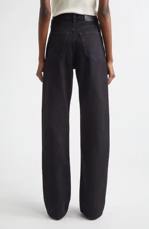 Saint Laurent V-waist Wide Leg Jeans