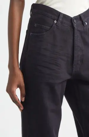 Saint Laurent V-waist Wide Leg Jeans