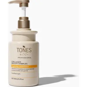 TONES BY COCOA Collagen Biotin Complex Hair Strengthening Conditioner 500ml - Dark Beige