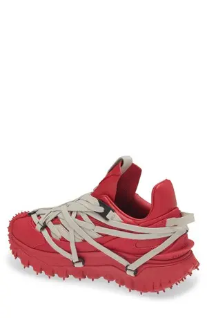 Moncler Trailgrip Megalace Low Top Sneaker - Red