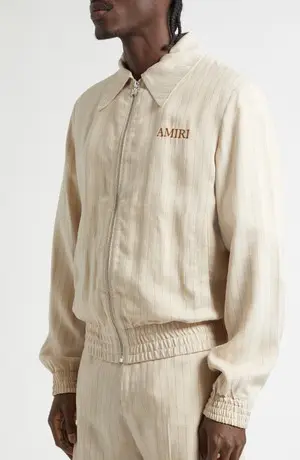 Amiri Stripe Blouson Jacket - Alabaster Archived