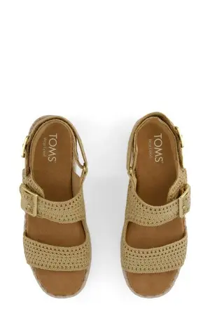 Toms Giana Flatform Sandal - Dark Beige