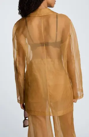 KENNETH COLE One-button Sheer Jacket