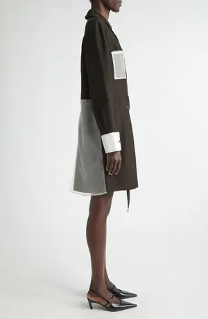 JASON WU Soft Suiting Collage Shirtdress