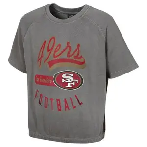 OUTERSTUFF San Francisco 49ers Mineral Wash Crewneck Top