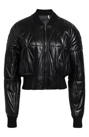 Moncler X Rick Owens Geocamo Leather Bomber Jacket