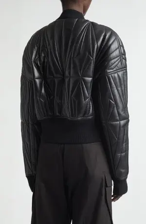 Moncler X Rick Owens Geocamo Leather Bomber Jacket