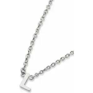 OAK & LUNA Inez Initial Necklacesterling Silver 925 Letter L
