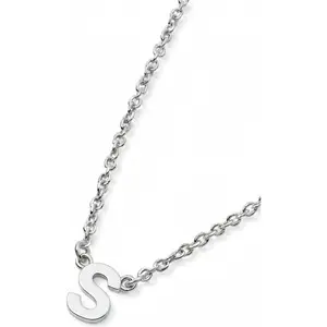 OAK & LUNA Inez Initial Necklacesterling Silver 925 Letter S