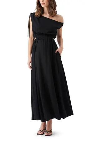 RIPE MATERNITY Presley Off Shoulder Dress - Black