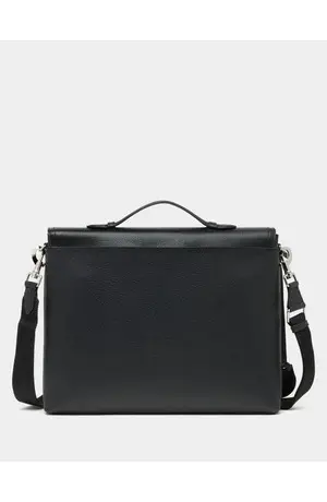 Bally Capitol Briefcase In Bovine Grained Leather
