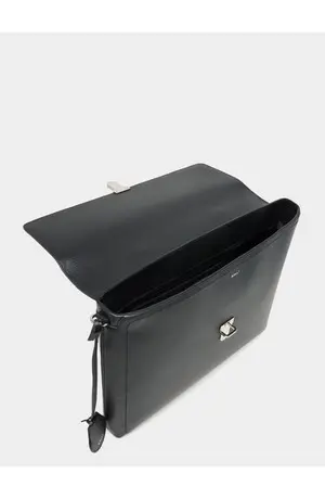 Bally Capitol Briefcase In Bovine Grained Leather