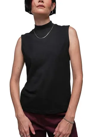 WILDFANG The Everyday Mock Neck Tank - Black