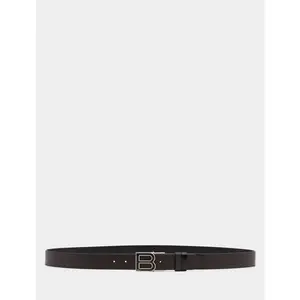 Bally B Logo 35mm Adjustable And Reversible Belt - Ebano/black+pall