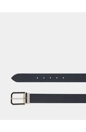 Bally Beryl 35 Mm Adjustable And Reversible Belt - Peacoat/black+pall