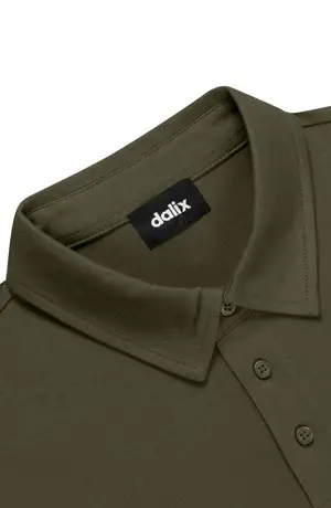 DALIX Astronaut Midweight Short Sleeve Polo Shirt - Army