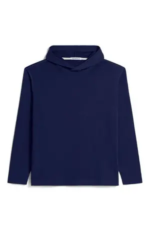 ASHWORTH GOLF Terry Twillback Hoodie - Driver Navy
