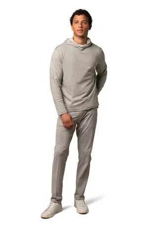 ASHWORTH GOLF Terry Twillback Hoodie - Grey Heather