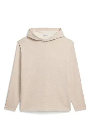 ASHWORTH GOLF Terry Twillback Hoodie - Oatmeal Heather