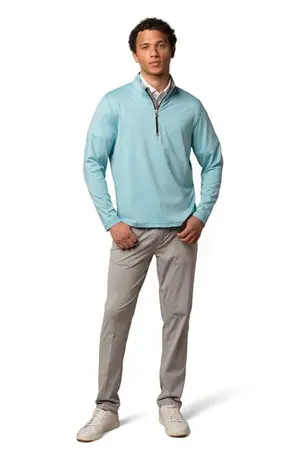 ASHWORTH GOLF La Jolla 1/4 Zip Outerwear Atlantis Heather