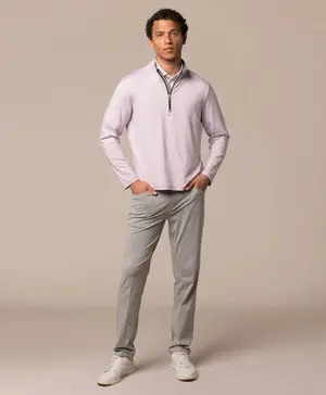 ASHWORTH GOLF La Jolla 1/4 Zip - Lavender Fog Heather