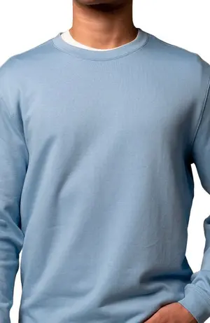 ASHWORTH GOLF Terry Twillback Crew - Chambray