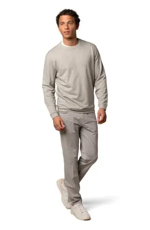 ASHWORTH GOLF Terry Twillback Crew - Grey Heather