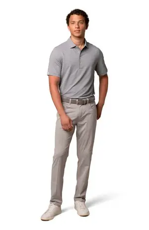 ASHWORTH GOLF Houndstooth Polo