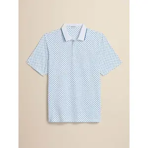 ASHWORTH GOLF All In Polo - White/poseidon/atlantis