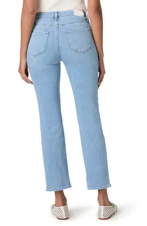 Paige Cindy High-waist Straight Leg Ankle Jeans - Santorini Sky