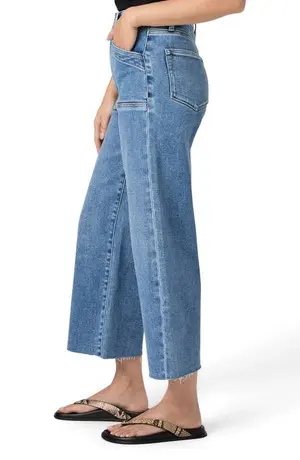 Paige Anessa Crop Wide-leg Jeans