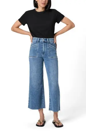 Paige Anessa Crop Wide-leg Jeans