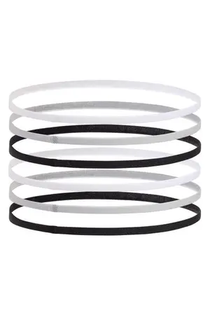 Under Armour Assorted Mini Headbands 6 Pack - Black// Mod Gray