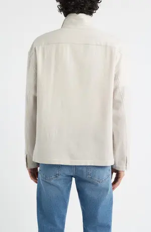 FRAME Half Zip Wool Overshirt