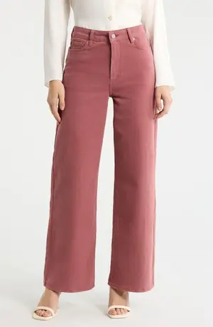 Women's Red High Waisted Jeans