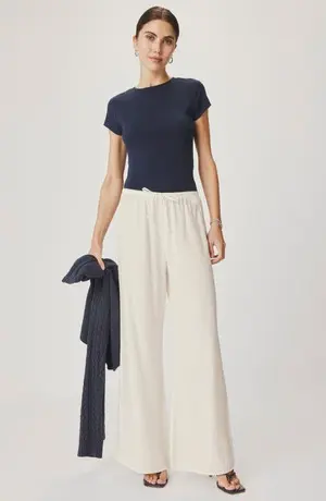 Splendid Valerie Drawstring Wide Leg Pants