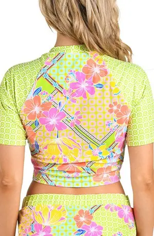 CITRUS Across Short Sleeve Crop Rashguard