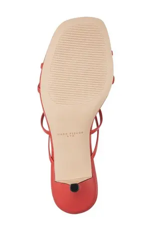 Marc Fisher Baizel Strappy Slide Sandal - Medium Red