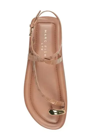 Marc Fisher Gynnie Strappy Sandal - Medium Natural