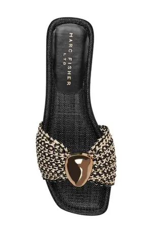 Marc Fisher Nalena Slide Sandal - Black Multi